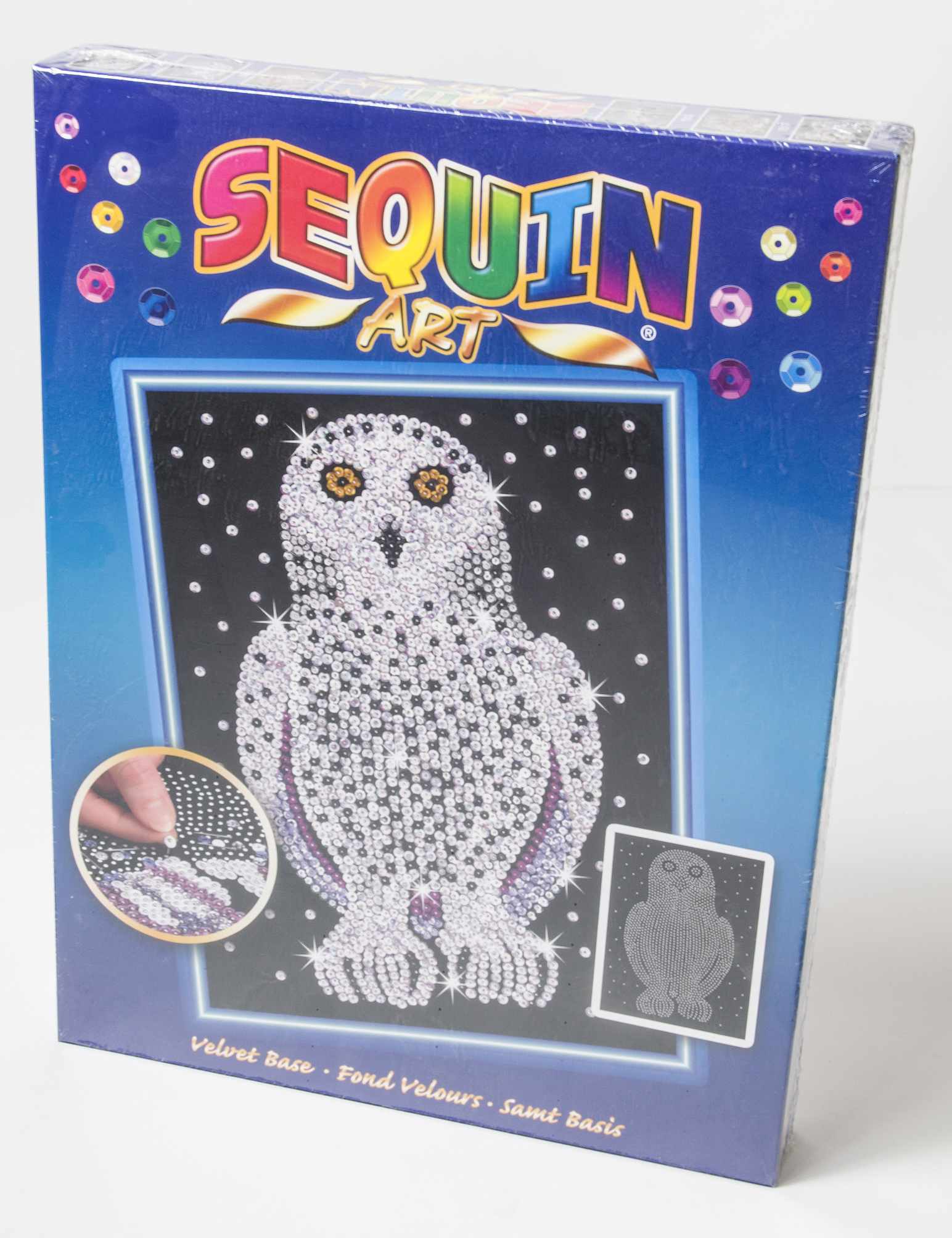 Sequins & Sequin Art :: Sequin Art Blue :: Sequin Art Kit Snowy Owl